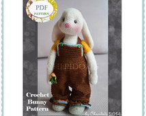 Unique crochet rabbit related items | Etsy