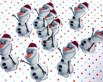 25mm Frozen Snowman Olaf Resin Cabochon 4 pcs