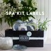 Personalized Spa Kit Labels by LiaGriffith on Etsy