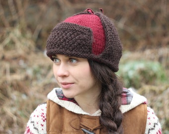 Knitted ushanka | Etsy