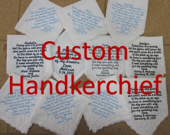 Maid/Matron of Honor Handkerchief by InStitchesNC on Etsy