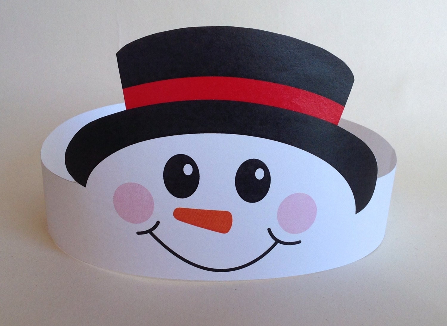 Snowman Paper Crown Printable