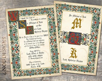 medieval invitation – Etsy UK
