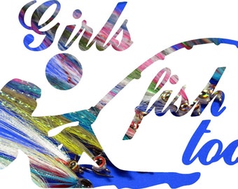 Girls fish too | Etsy