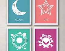 Popular items for space nursery decor on Etsy