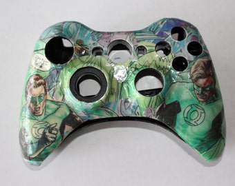 Custom Xbox 360 Comic Book Controller Green Lantern Corps Hal Jordan ...