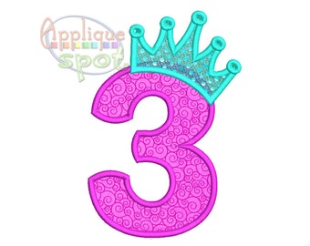 Frozen number 3 | Etsy