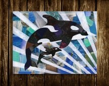 Popular items for killer whale art on Etsy