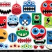 Monsters Set Clipart Digital Clip Art Graphics Personal