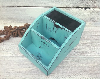 Rustic Blue Cell Phone Charging Station iPhone Charging Dock Charging ...
