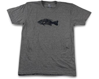 Fish print shirt | Etsy