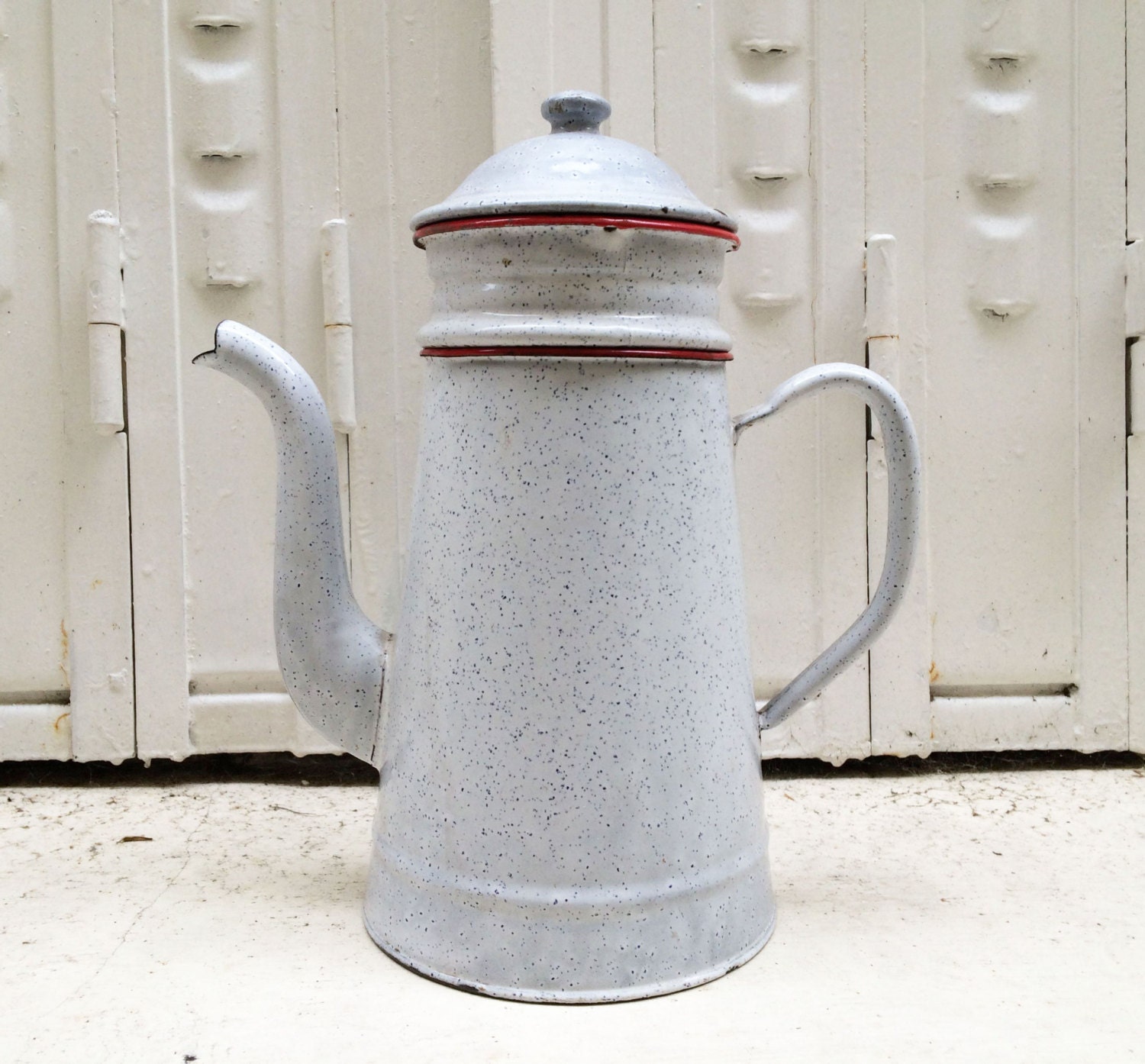 French enamelware, enamel coffee pot, enamelware coffee pot, white ... French enamelware, enamel coffee pot, enamelware coffee pot, white ...