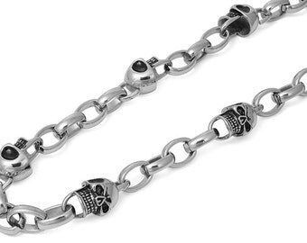 Popular items for skull chain on Etsy