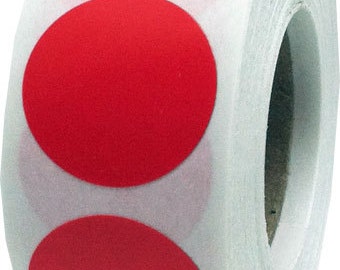 Red dot stickers | Etsy