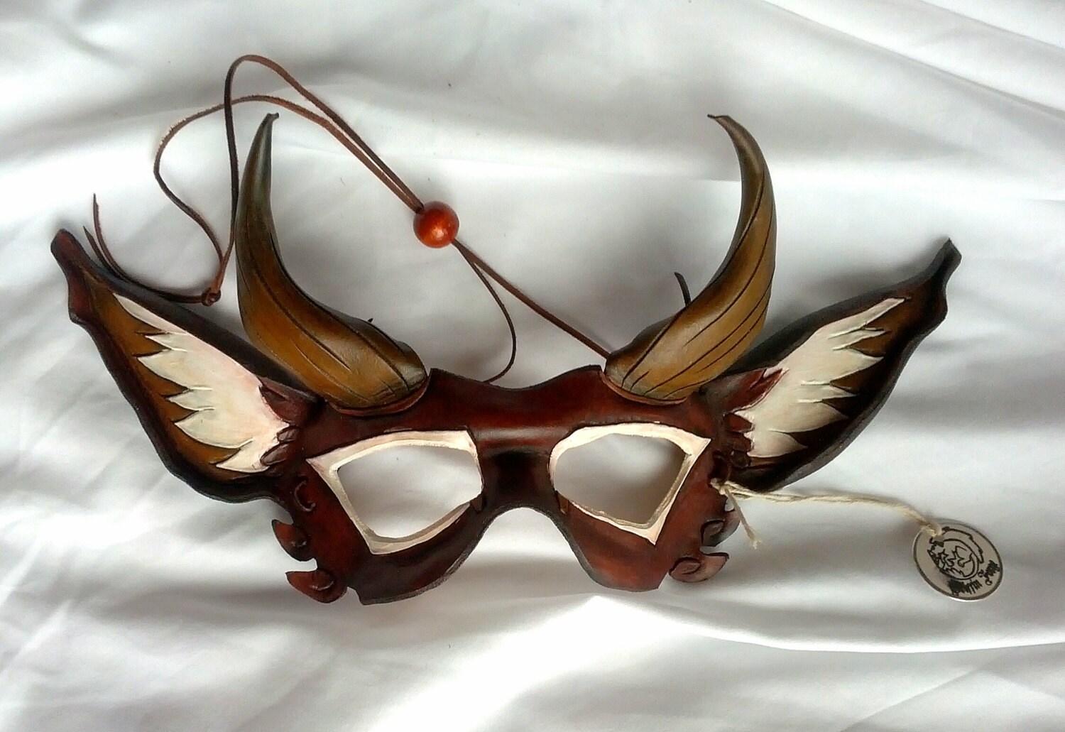 Short Horn Satyr Mask Faun Mask Goat Mask