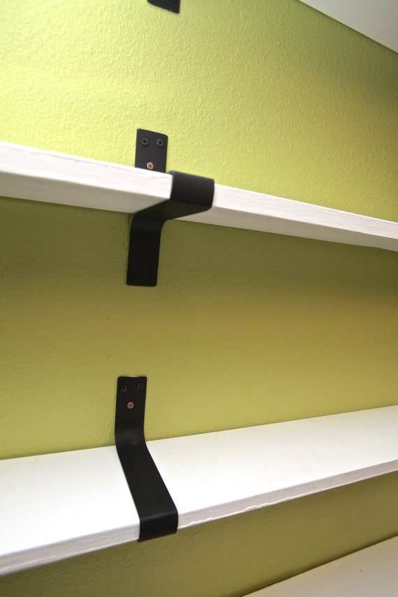 Custom Wrap Around Steel Shelf Brackets by dAwesomeStuff on Etsy