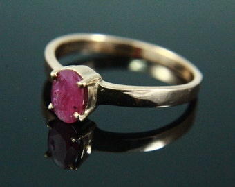 Natural ruby ring | Etsy
