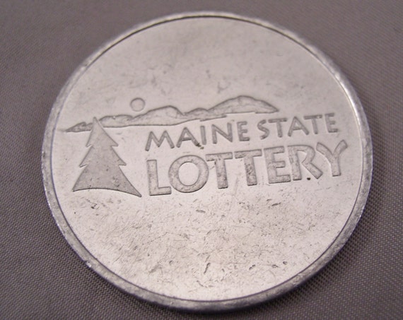 Vintage Maine State Lottery Token 1970s Aluminum 1