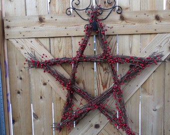 Popular items for grapevine star on Etsy