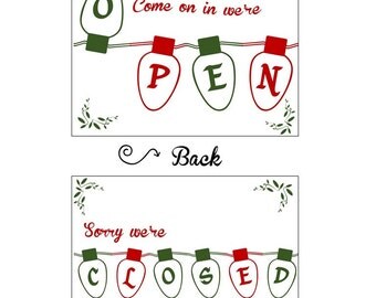 Popular items for open and closed sign on Etsy