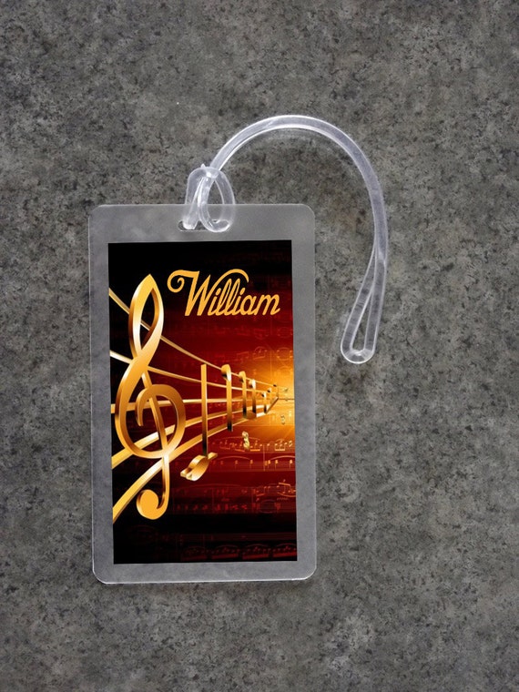 Luggage Tag Personalized Music Luggage Tag Custom Luggage Tag