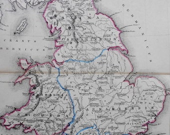 Old britannia map | Etsy