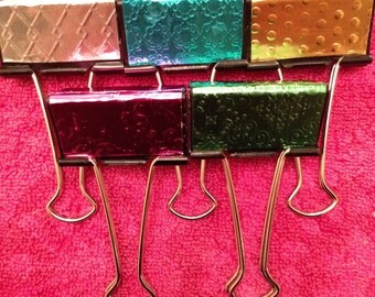 Sunflower Binder Clips by ClipsByColl on Etsy