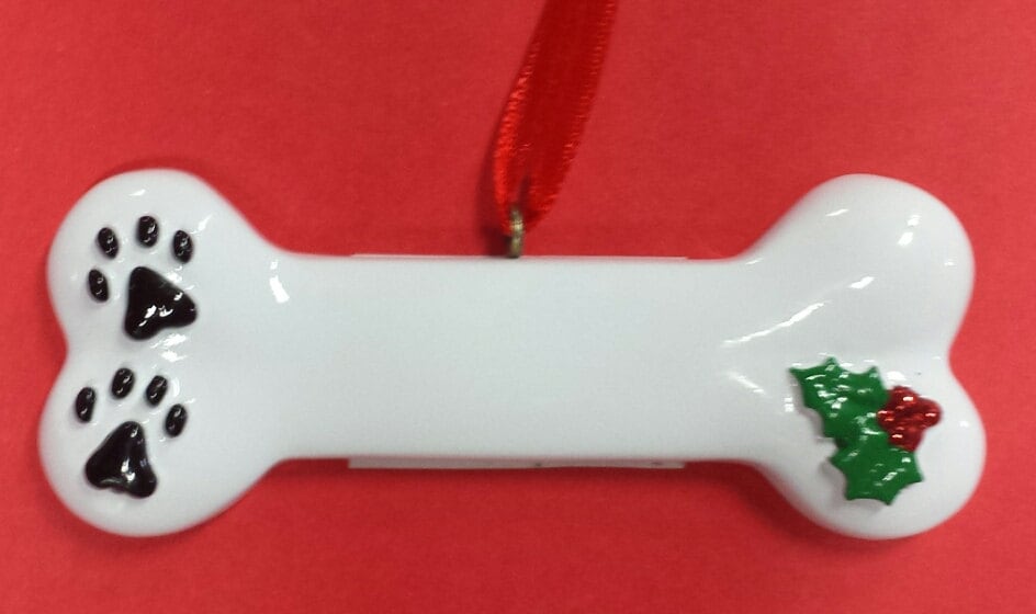 Dog Bone Personalized Ornament