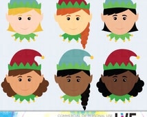Popular items for elf clipart on Etsy