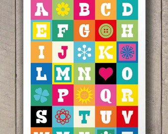 Abc poster | Etsy