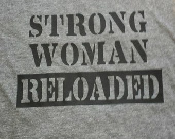 Strong Woman Reloaded Tank Top, Gym Tank Top, Workout Clothes, Gym ...