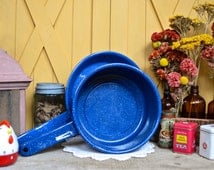 Popular items for blue speckled enamel on Etsy