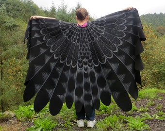 Raven Crow Blackbird Hawk Owl Wings Custom Bird by islesofday