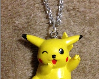 Popular items for pikachu necklace on Etsy