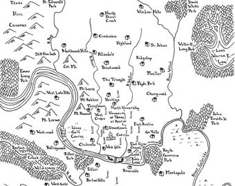 Fantasy map of the United States