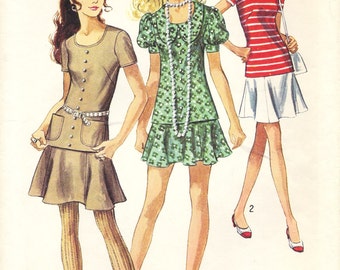 1970s Simplicity 7332 Junior/Misses Dress in Two by SewVintageLady