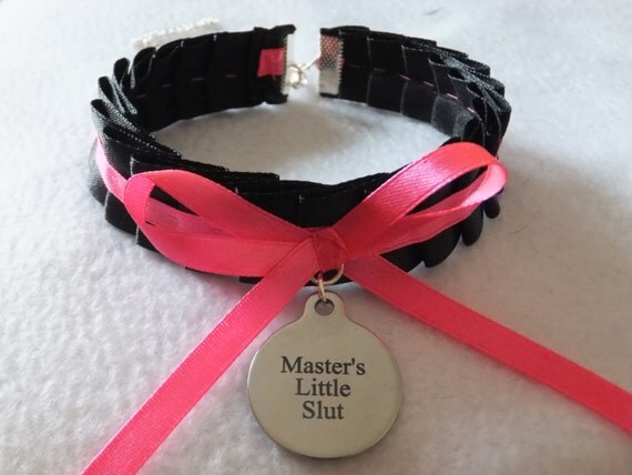 Master's Little Slut / Personalised Engraved Charm Tag