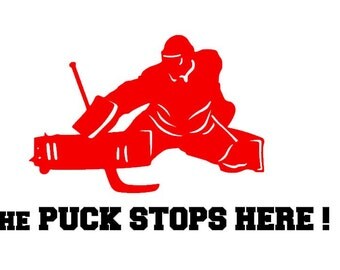 Hockey wall decal | Etsy