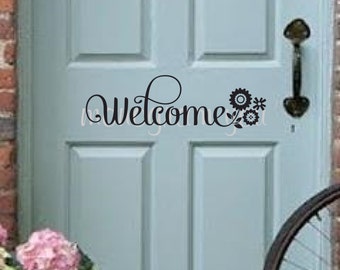 Welcome vinyl decal | Etsy