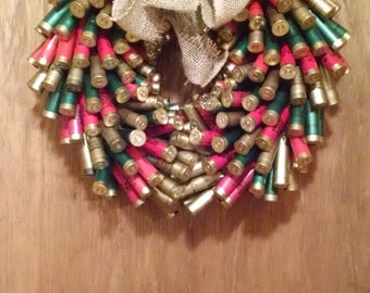 Christmas Shotgun Shell Wreath