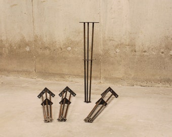 28" Metal Table Leg- Individual Leg- ReBar