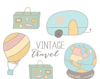 Popular items for travel clip art on Etsy