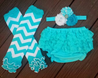 You choose color Lace Ruffled Bloomers with choice by BottomsNBows