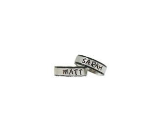 John 3:16 Ring Scripture Ring Stainless Ring by RingMeUpToo