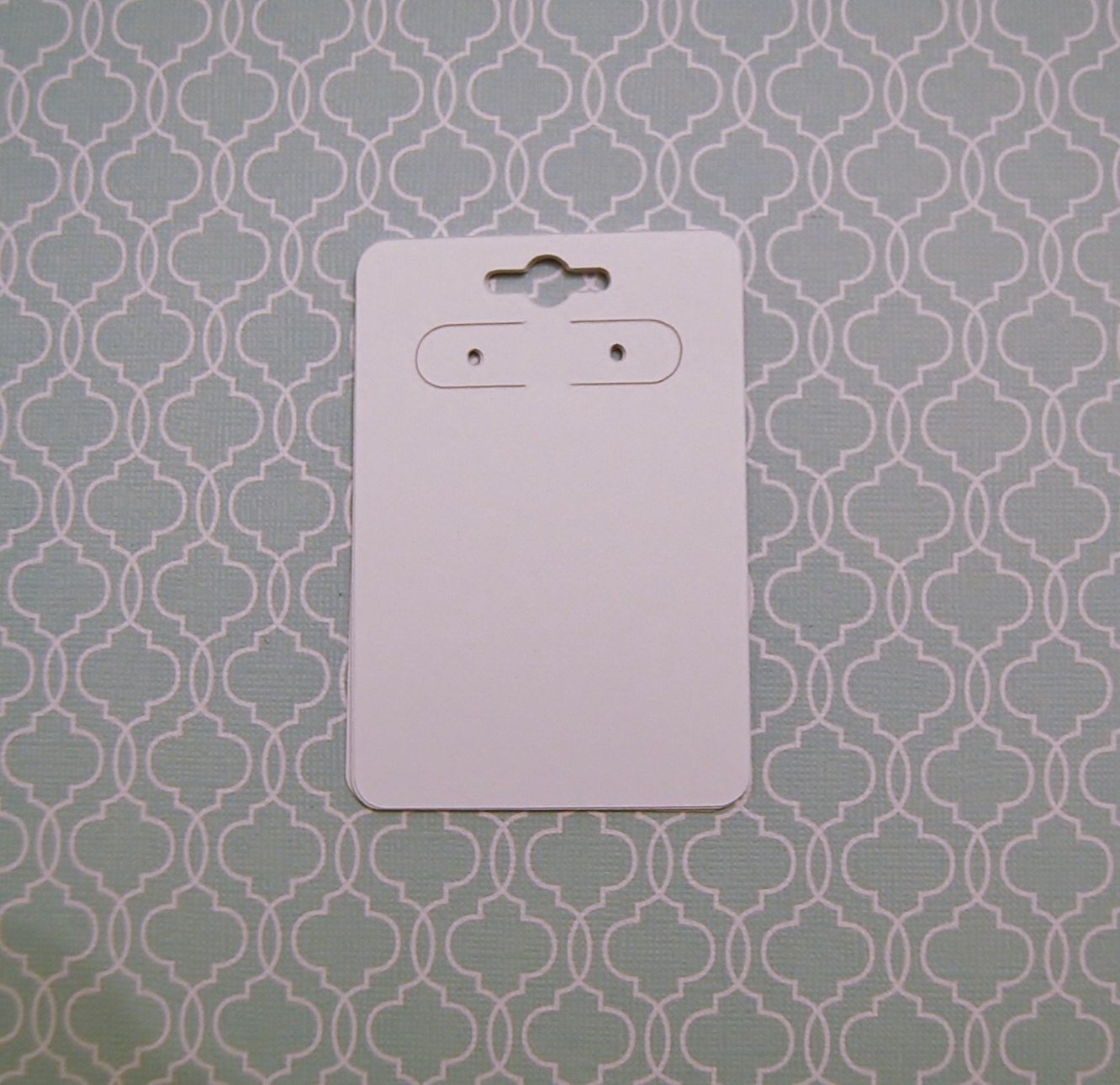 Basic Earring Cards 50 Blank White Cardstock by LaughingTreePaper