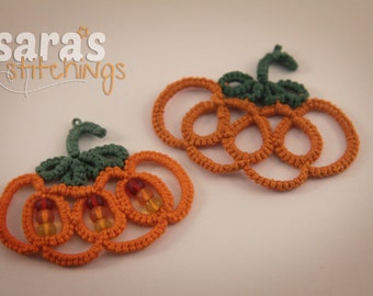 Pumpkin Tatted Applique