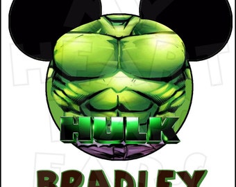 Hulk mickey | Etsy