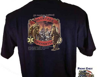 Firefighter t shirt | Etsy