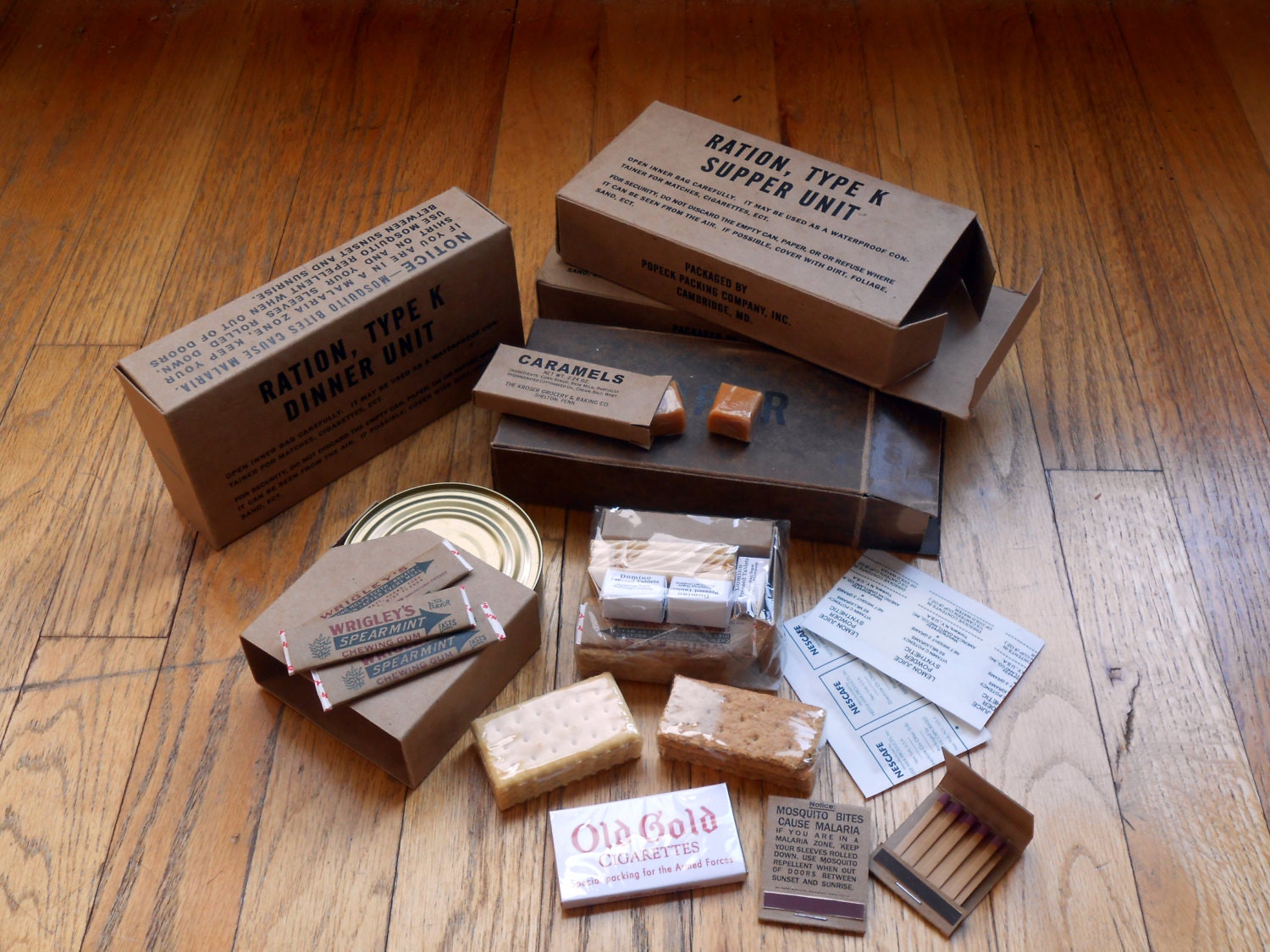 SUPPER Reproduction WWII US Army K-Rations by ThrowbackCrackerjack