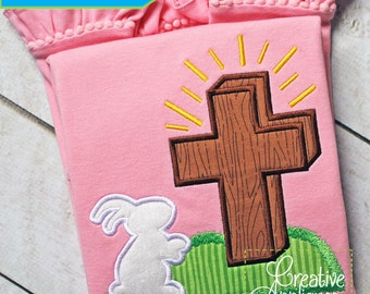 Monogram Cross Machine Embroidery Applique by Creativeapplique